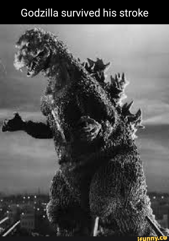Godzilla survived his stroke - iFunny