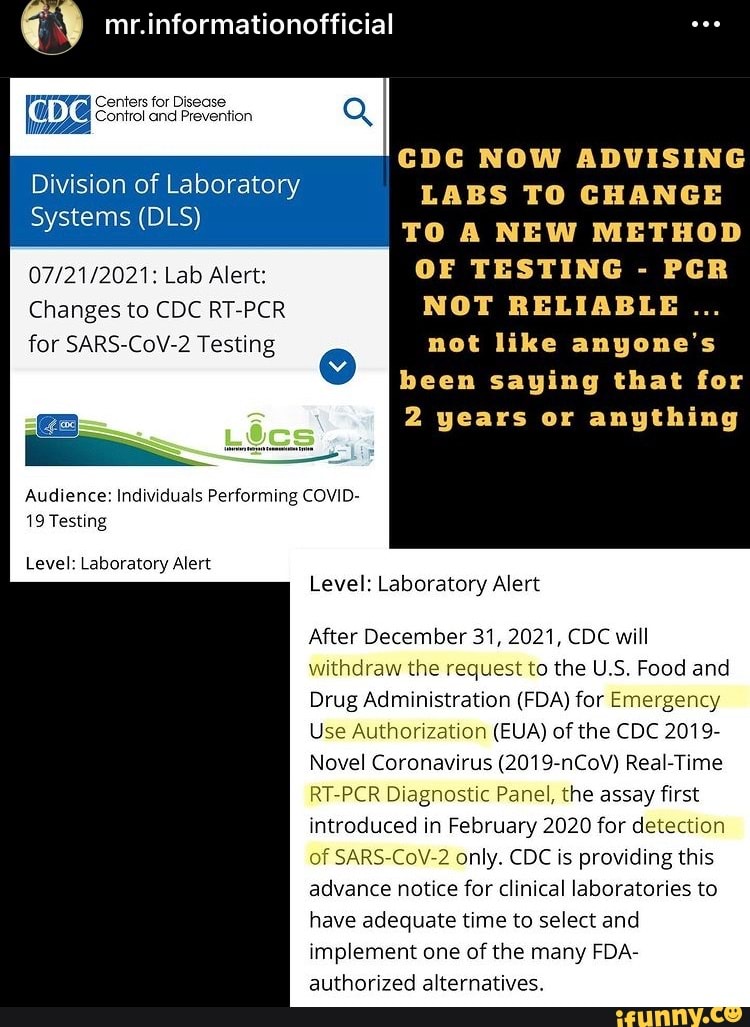 Centers Control anc Pre Division of Laboratory Systems (DLS) Lab Alert ...