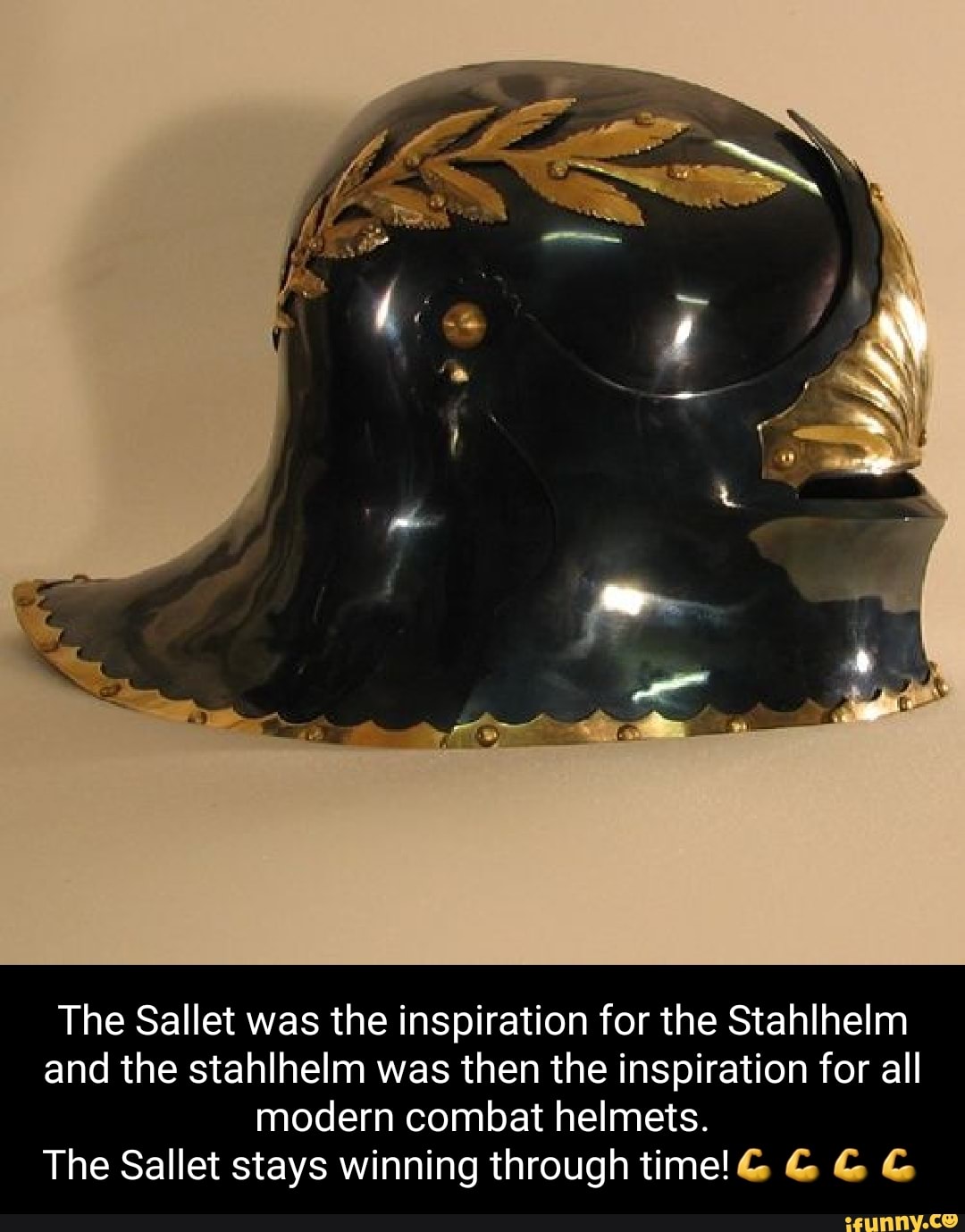 The Sallet was the inspiration for the Stahlhelm and the stahlhelm was ...