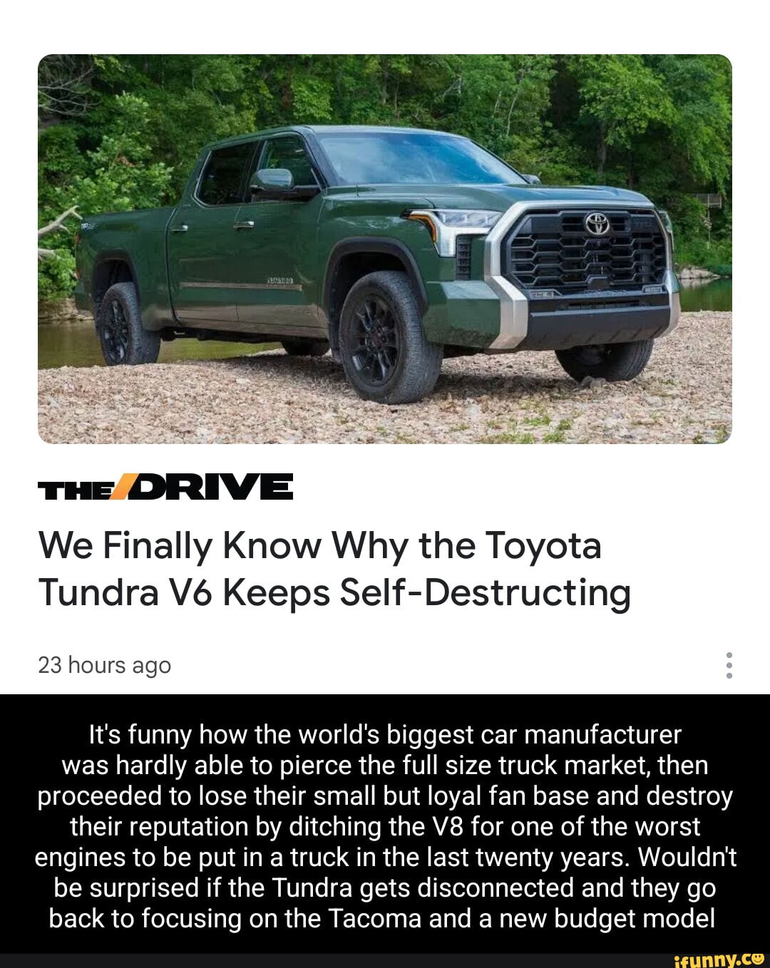 Tundra memes. Best Collection of funny Tundra pictures on iFunny