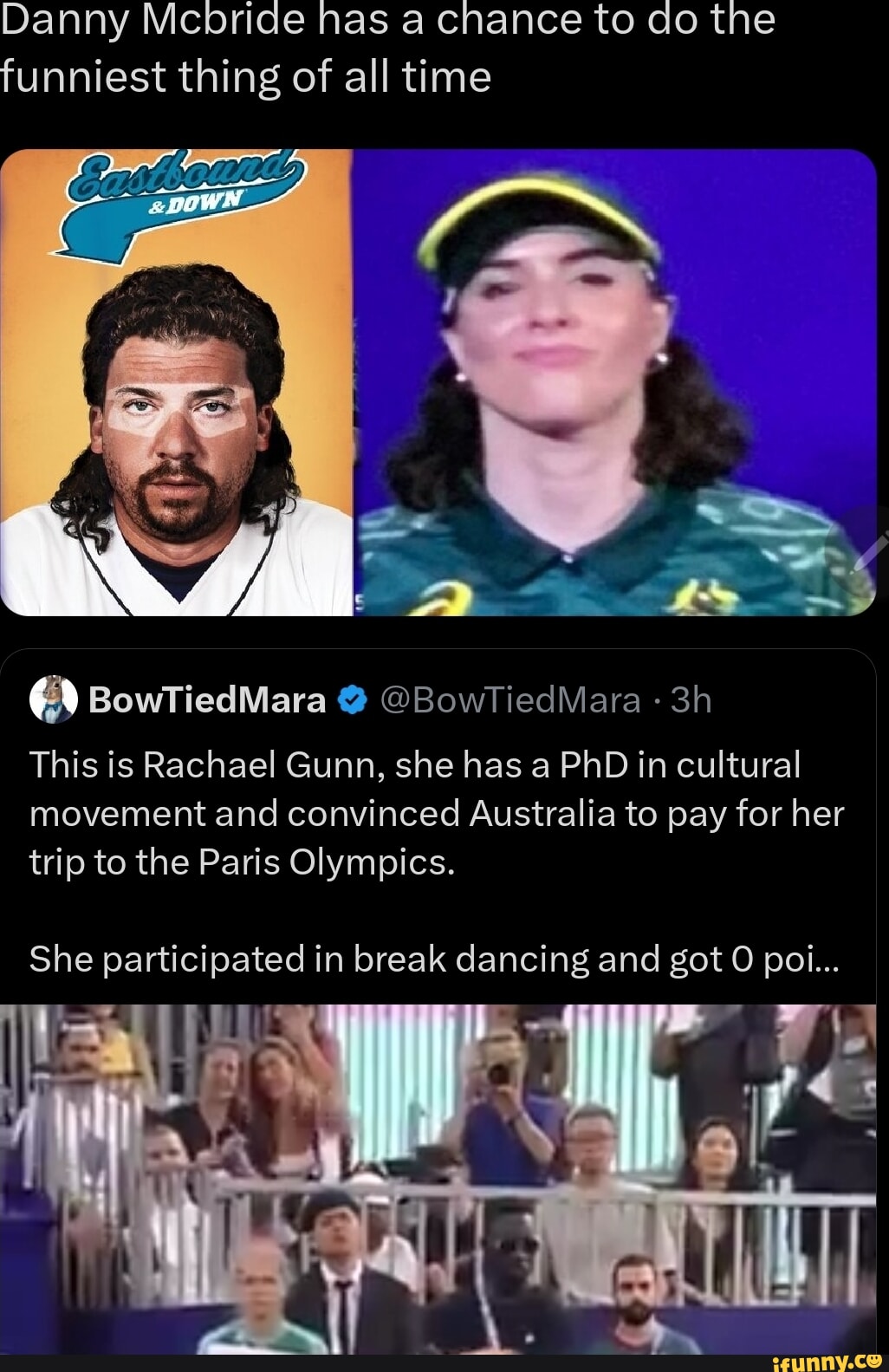 Danny Mcbride has a chance to do the funniest thing of all time This is ...