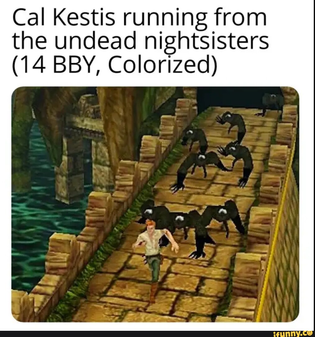 Cal Kestis running from the undead nightsisters (14 BBY, Colorized ...