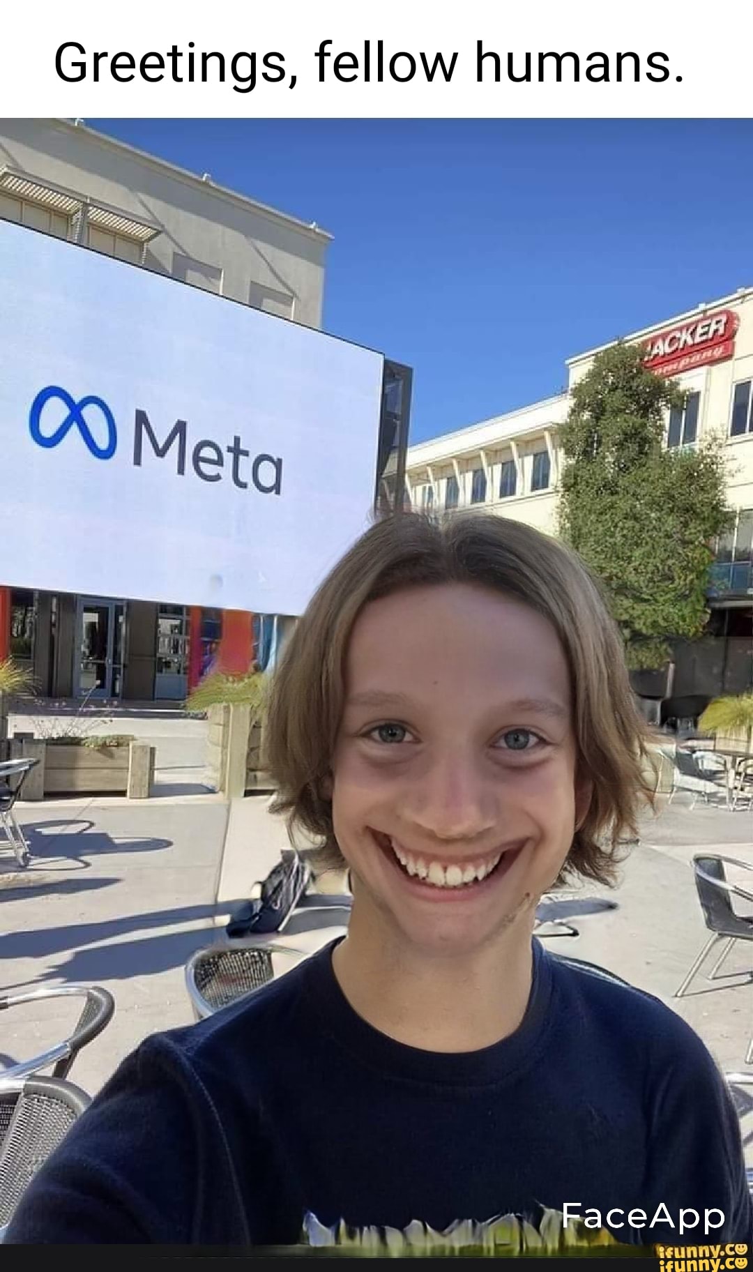 Greetings, fellow humans. FaceApp - iFunny