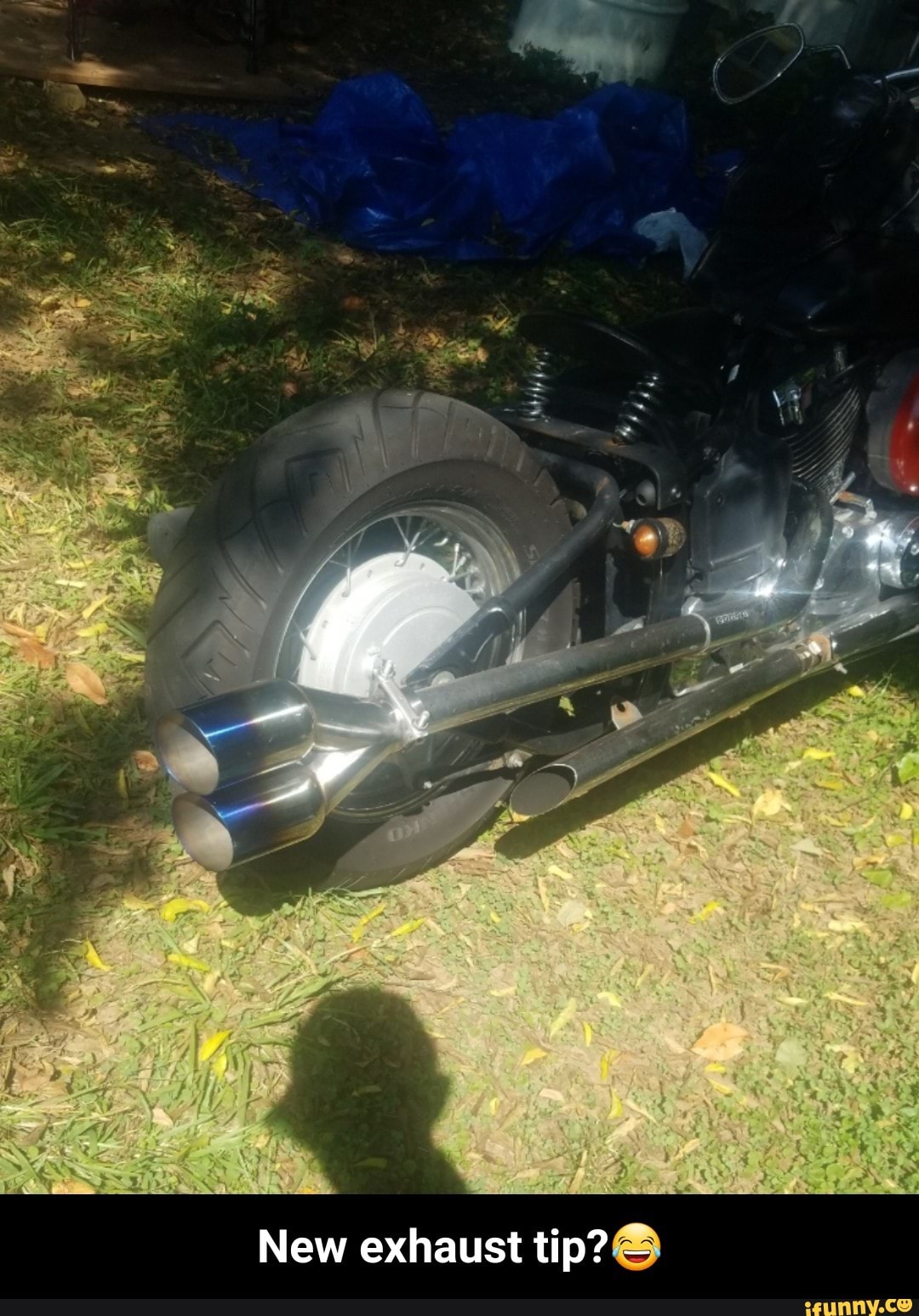 New exhaust tip?ê - New exhaust tip?😂 - iFunny