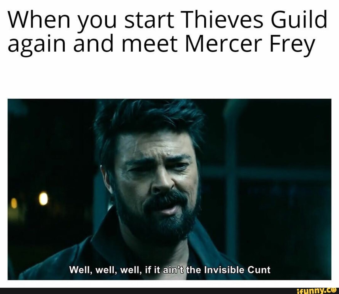 When you start Thieves Guild again and meet Mercer Frey Well, well ...