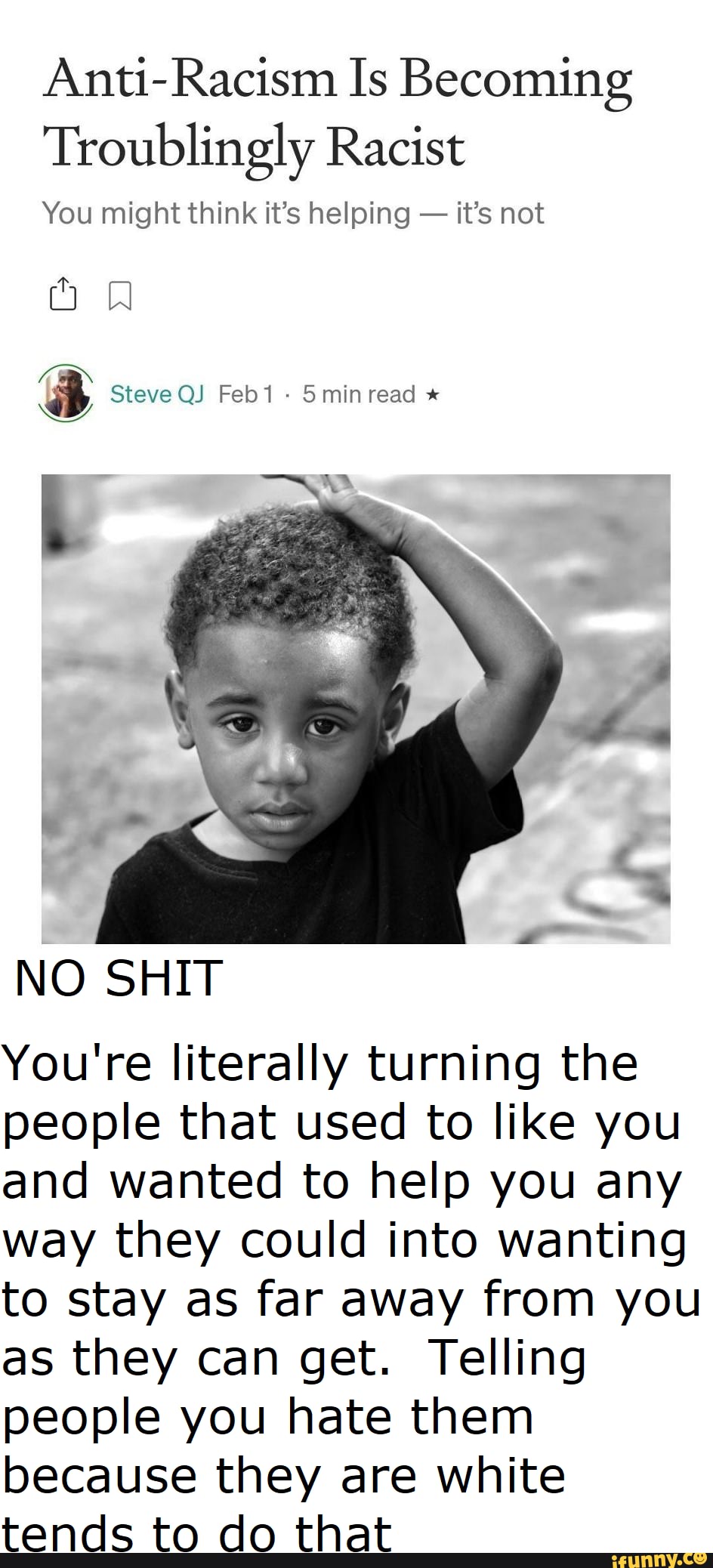 Anti-Racism Is Becoming Troublingly Racist You might think it's helping ...