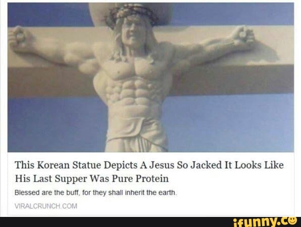 This Korean Statue Depicts A Jesus So Jacked It Looks Like His Last ...