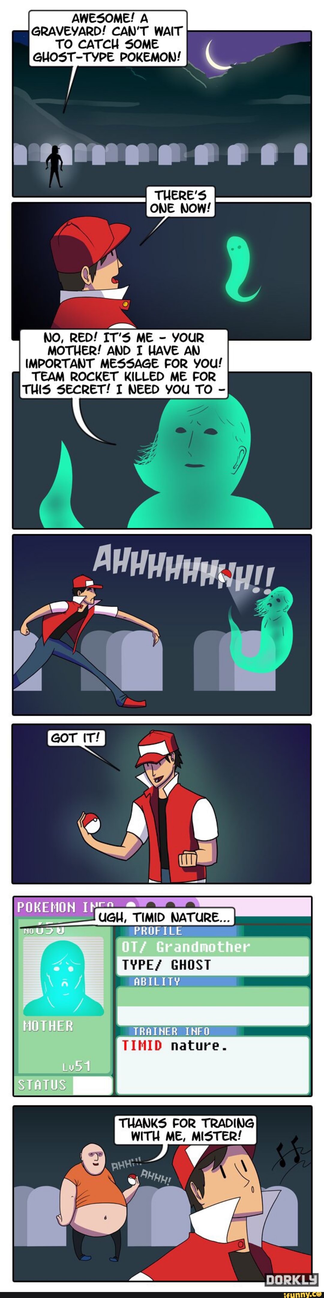 AWESOME! A GRAVEVARD.’ CAN'T WAIT TO CATCH 50MB GHOST-TYPE POKEMON! I ...