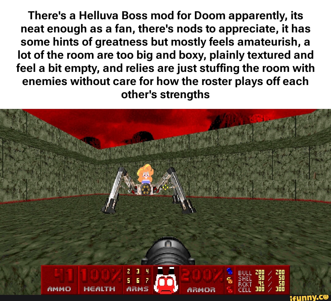 There's a Helluva Boss mod for Doom apparently, its neat enough as a ...