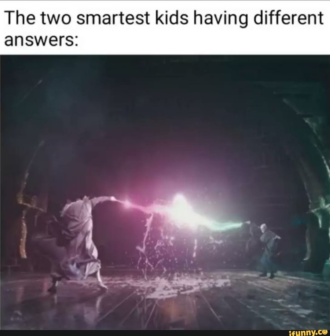 The two smartest kids having different answers: - iFunny