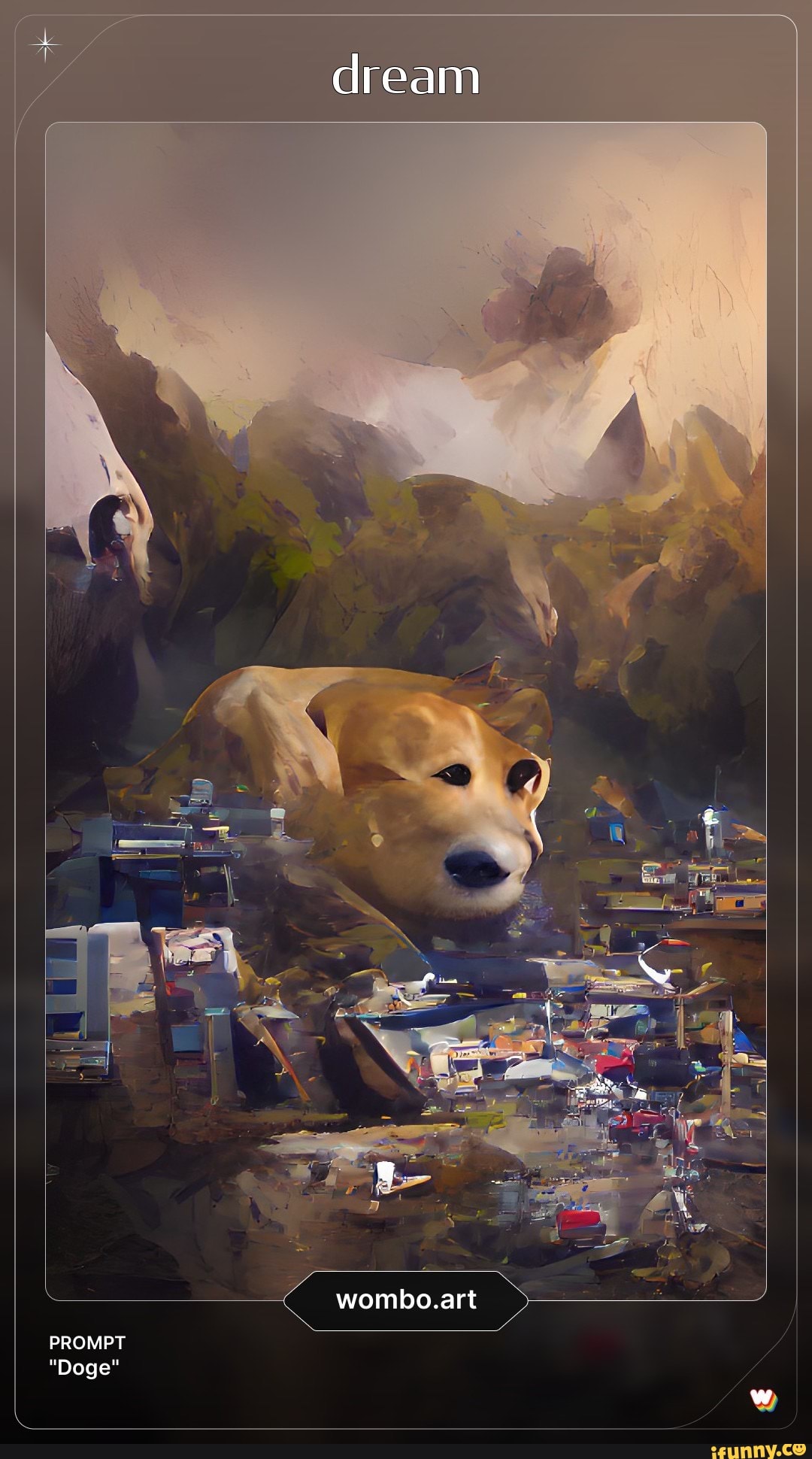 Wombo.art PROMPT "Doge" dream - iFunny