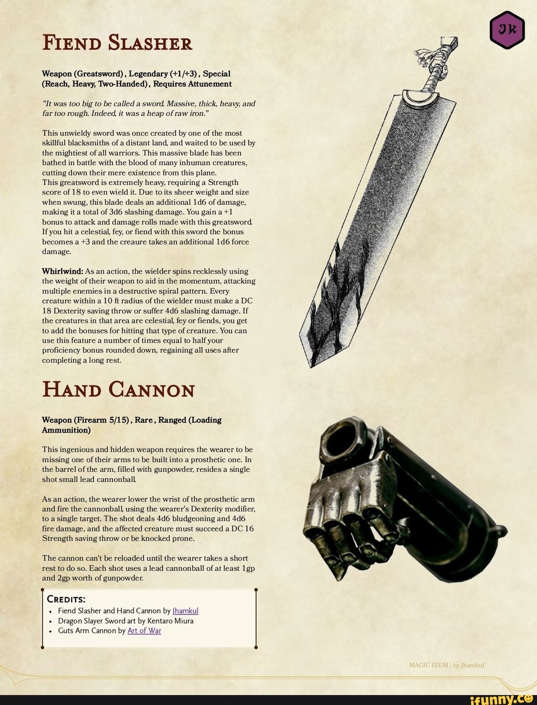 FIEND SLASHER Weapon (Greatsword), Legendary /+3), Special (Reach ...