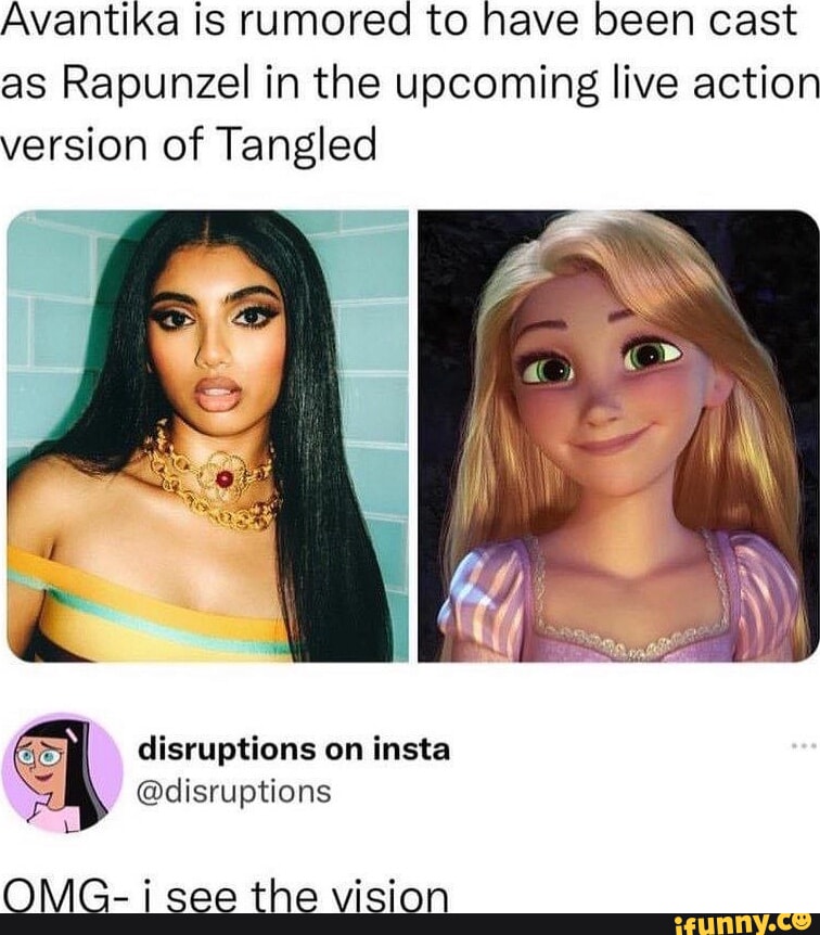 Avantika is rumored to have been cast as Rapunzel in the upcoming live ...