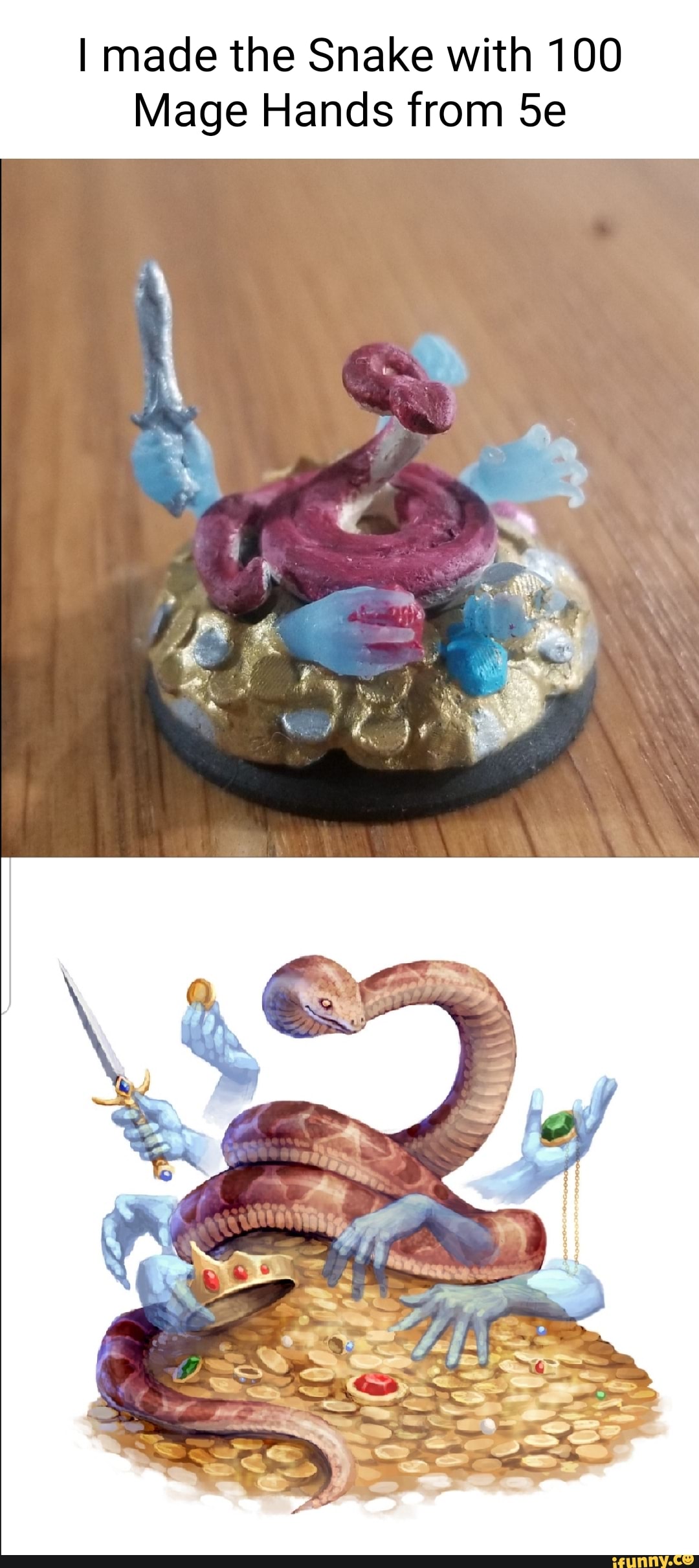 I made the Snake with 100 Mage Hands from Se - iFunny