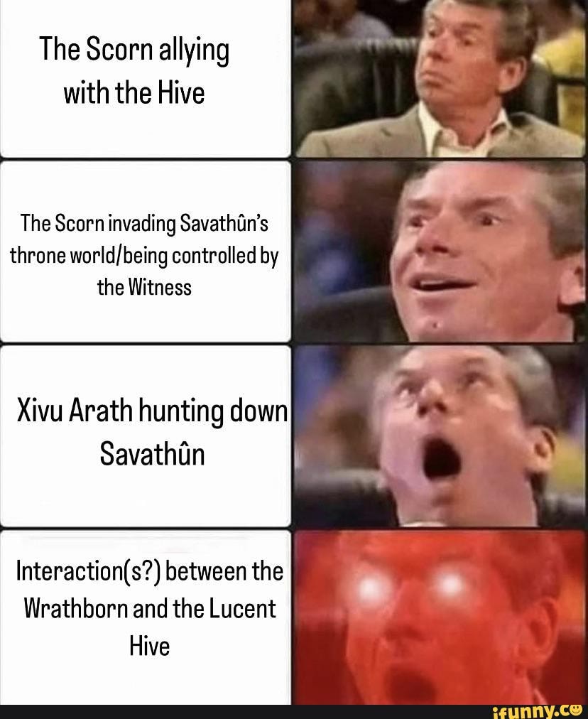 The Scorn allying with the Hive The Scorn invading Savathiin's throne ...