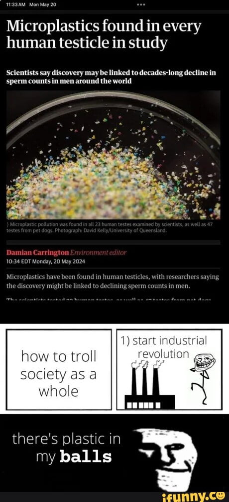 Microplastics found in every human testicle in study Scientists say ...