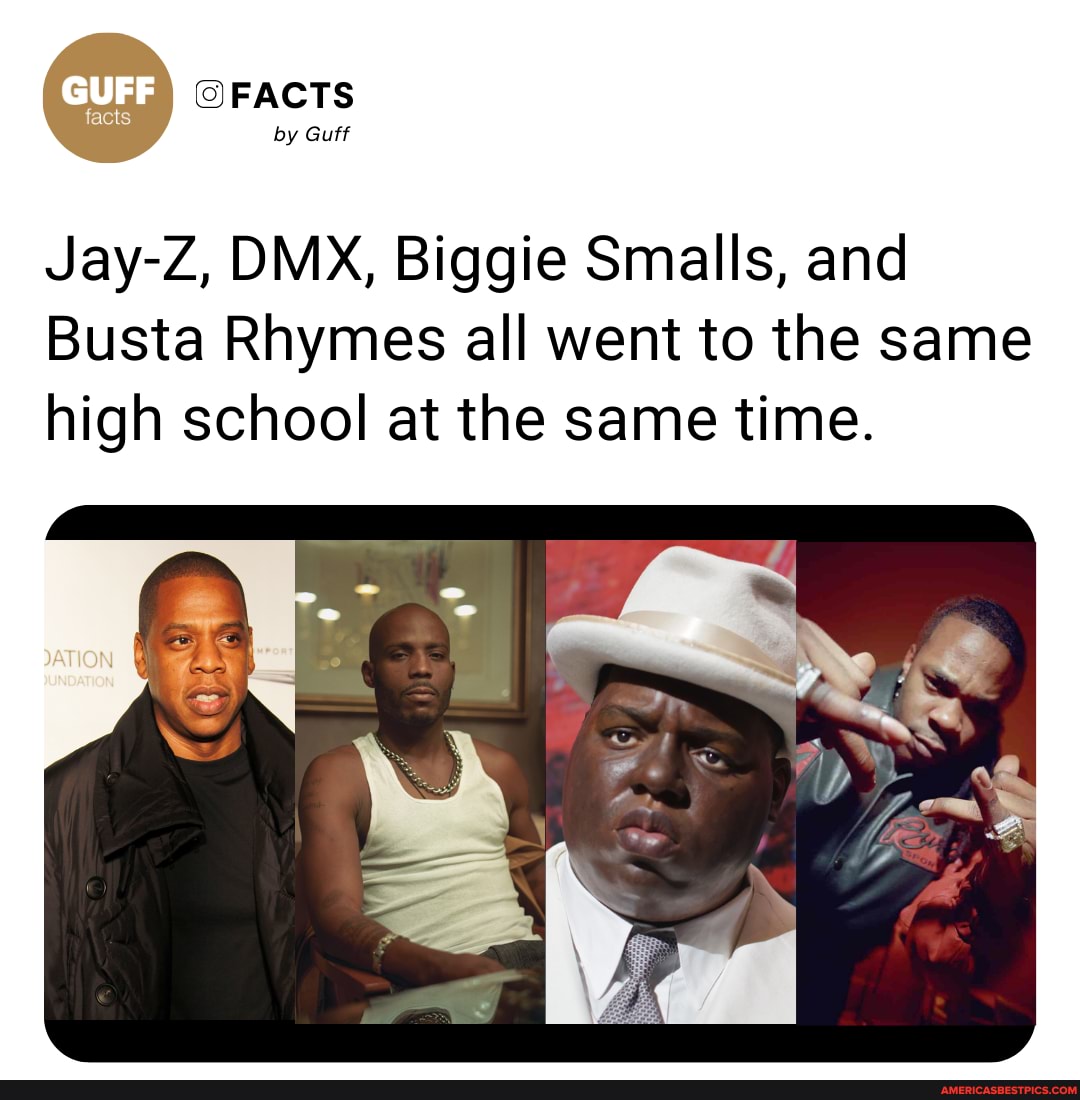 FACTS by Guff Jay-Z, DMX, Biggie Smalls, and Busta Rhymes all went to ...