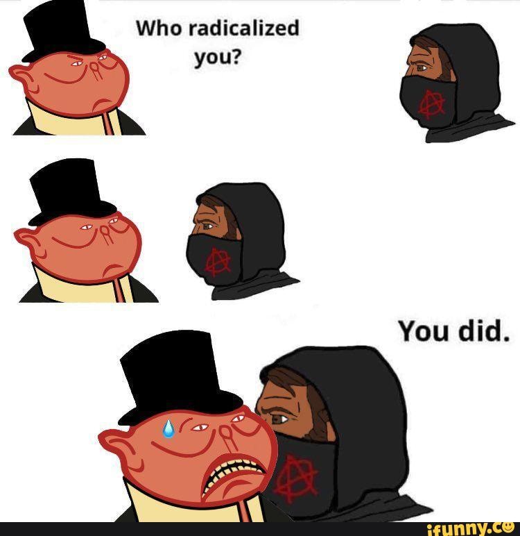 Take a wild guess. - Who radicalized you? You - iFunny