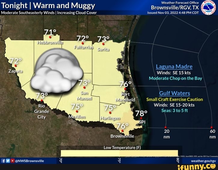 Tonight I Warm and Muggy Moderate Southeasterly Winds I Increasing ...