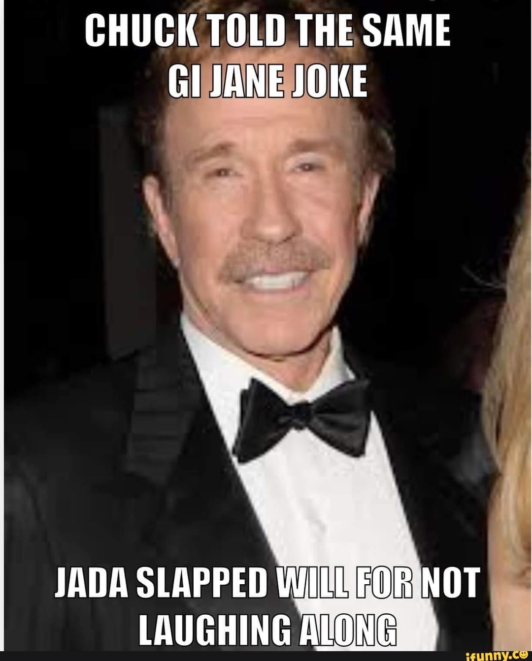 CHUCK TOLD THE SAME IJANE JOKE JADA SLAPPED LAUGHING ALONG NOT LAUGHING ...