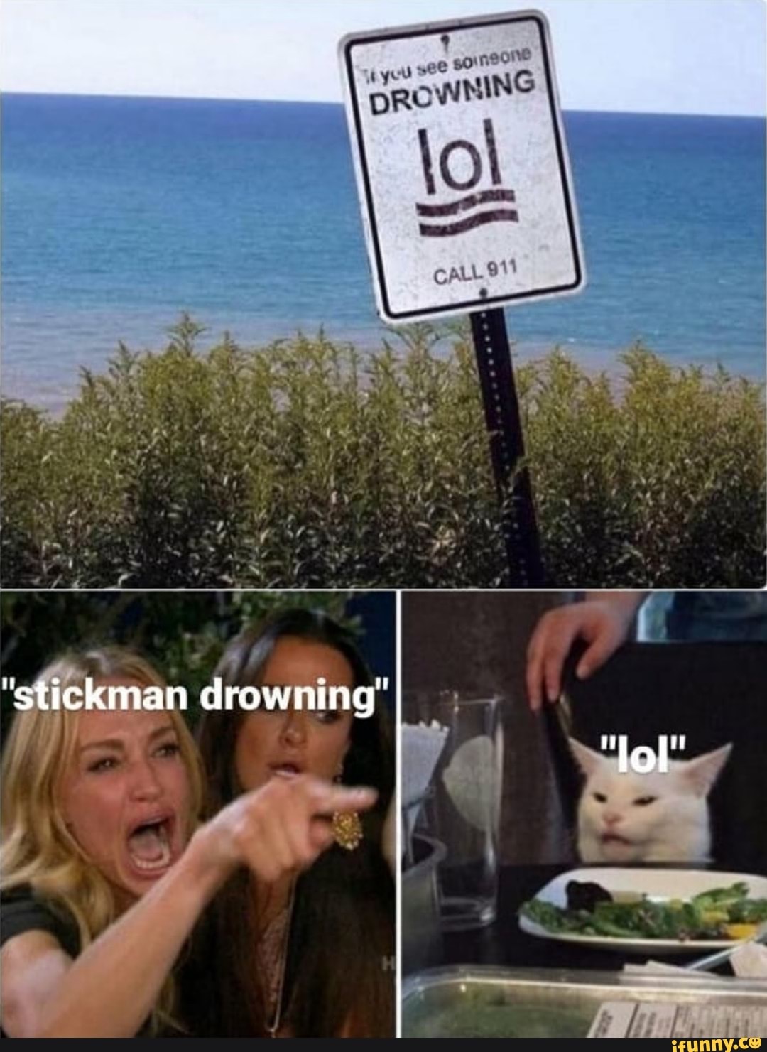 "stickman drowning' - iFunny