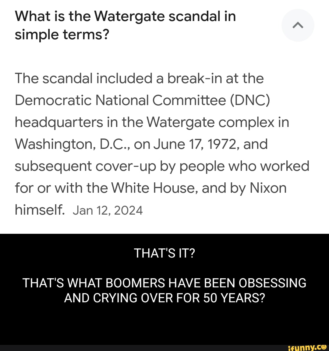 Watergate memes. Best Collection of funny Watergate pictures on iFunny