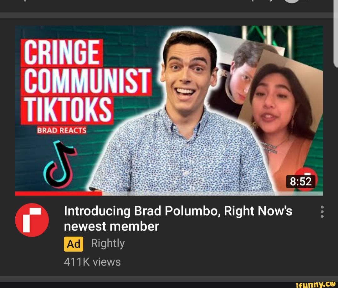 CRINGE COMMUNIST TIKTOKS BRAD REACTS Introducing Brad Polumbo, Right ...