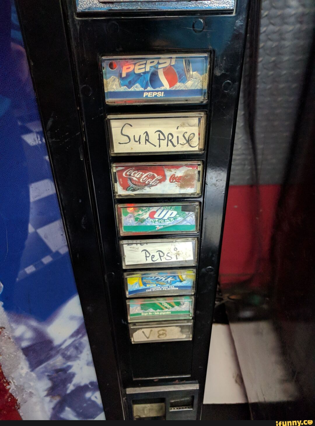 Vending machine in the waiting room @car detailers today. Made me ...