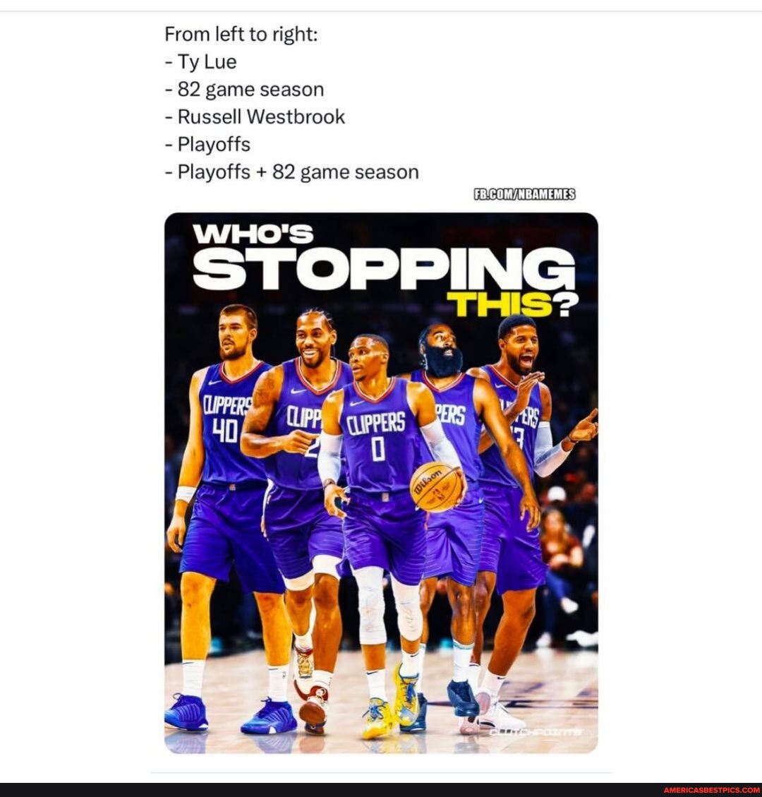 Damn 👀 - From left to right: - Ty Lue - 82 game season Russell ...