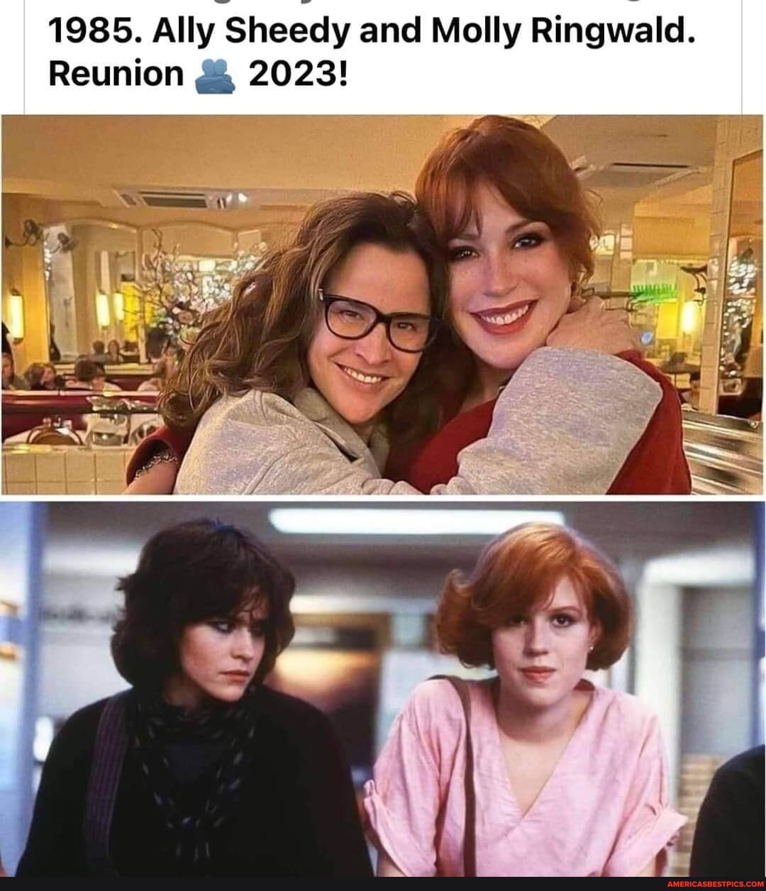 1985. Ally Sheedy and Molly Ringwald. Reunion ya 2023! - America’s best pics and videos