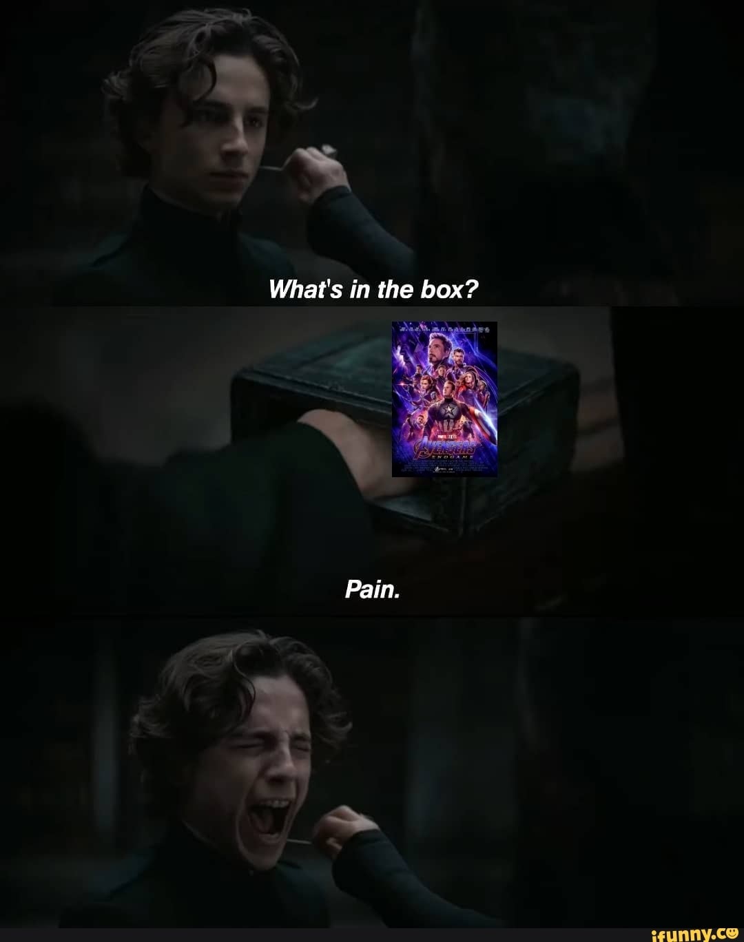 What's in the box? Pain. - iFunny