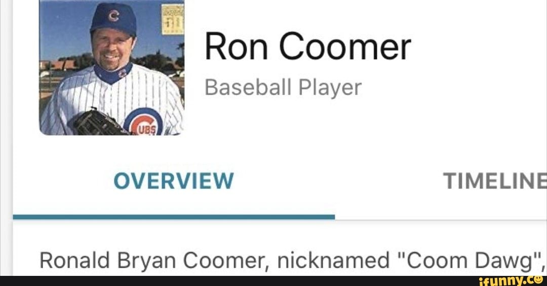 Ron Coomer Baseball Player OVERVIEW TIMELINE Ronald Bryan Coomer ...