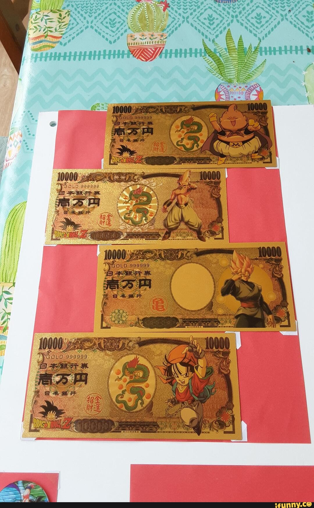 Dragon ball display stand characters gold ticket collector - iFunny