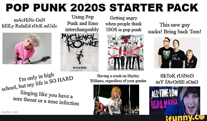 POP PUNK 2020S STARTER PACK GuN Using Pop Getting angry mAcHiNe GuN ...