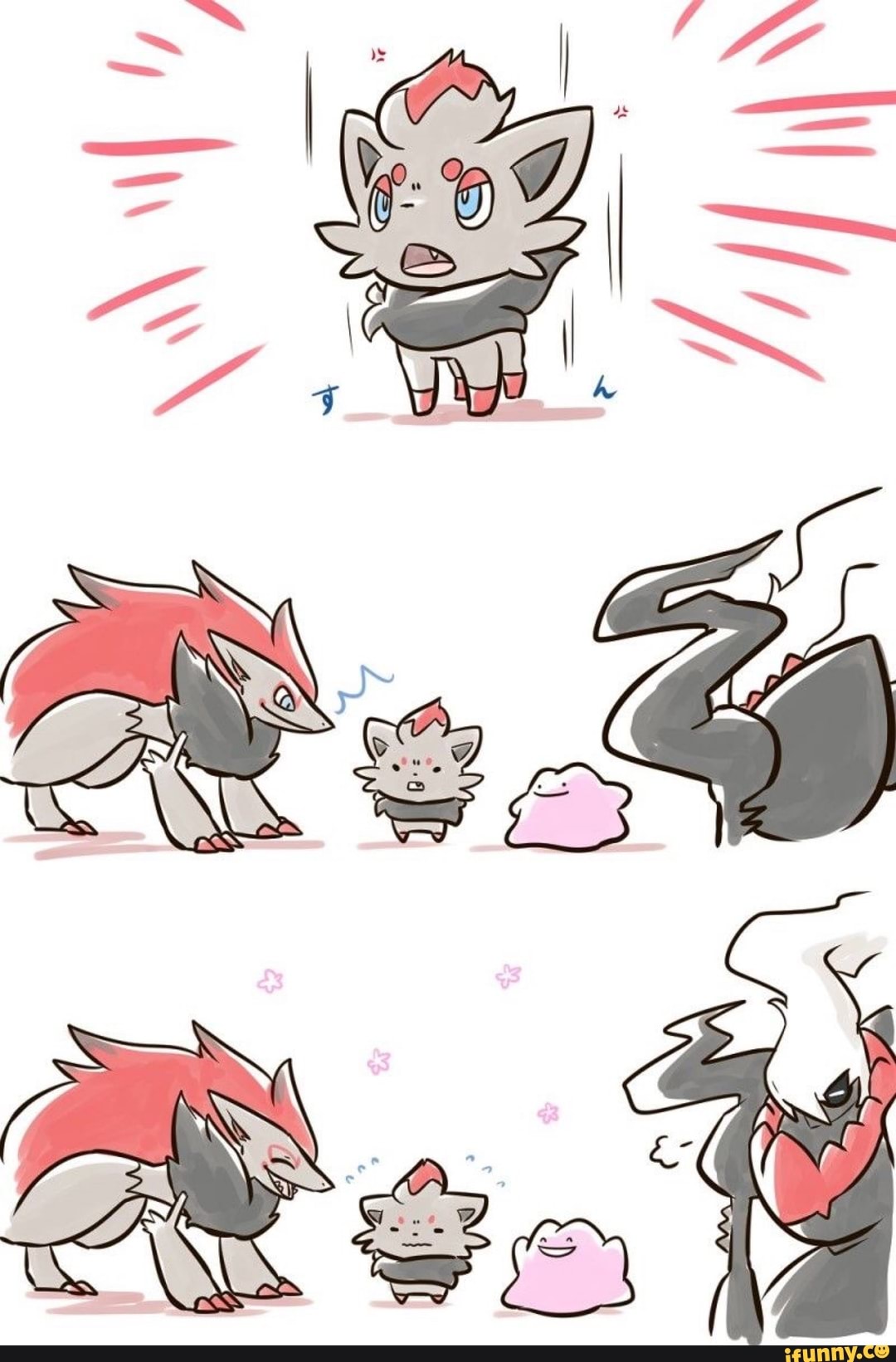 Zoroark And Zorua Cute