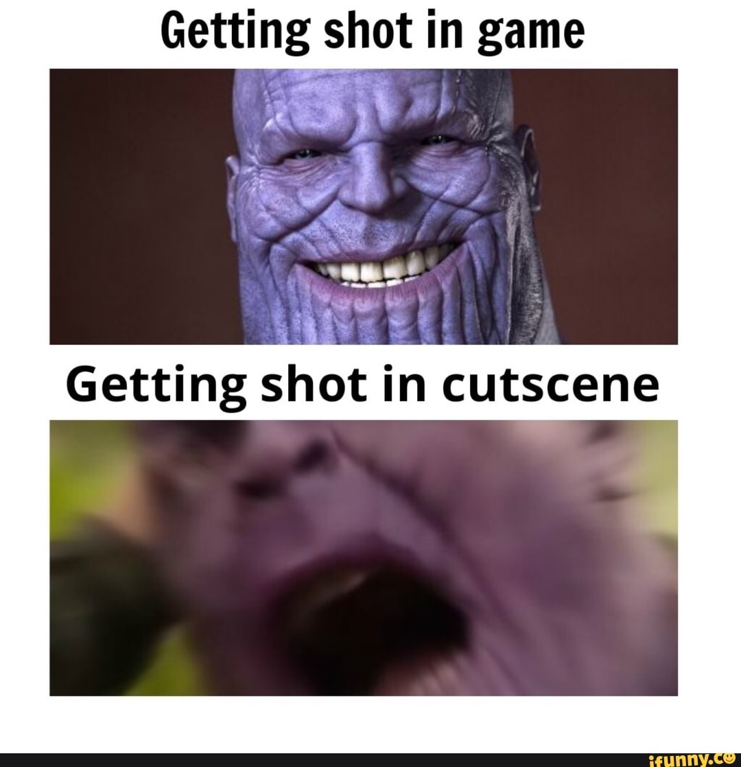 Getting shot' In game Getting shot In cutscene - iFunny