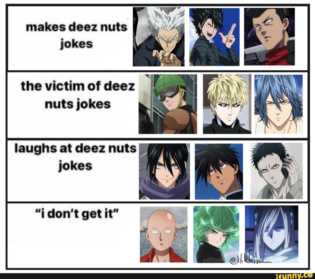Makes deez nuts jokes the victim of deez nuts jokes laughs at deez nuts ...