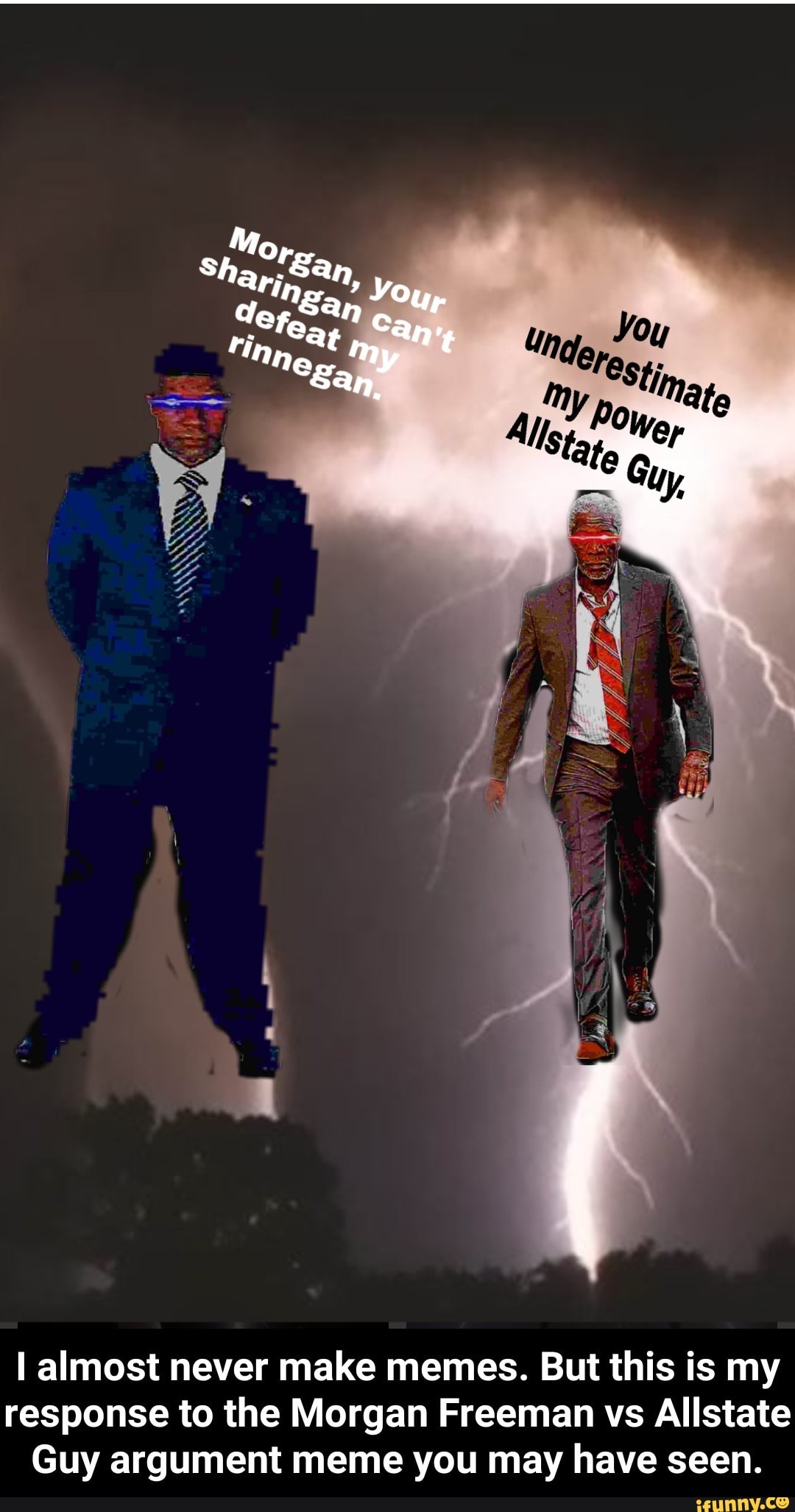 I almost never make memes. But this is my response to the Morgan ...