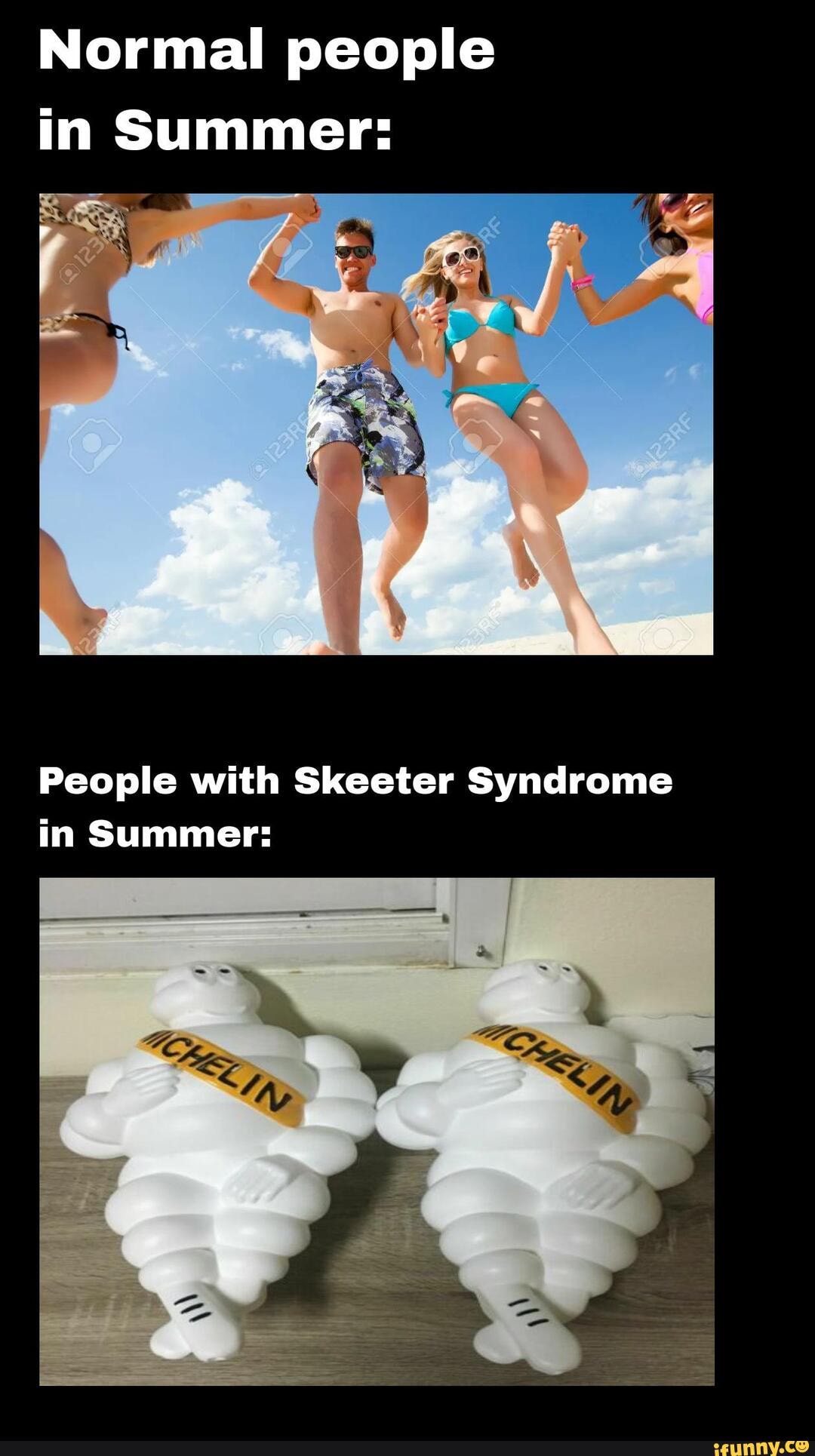 Normal people in Summer: People with Skeeter Syndrome in Summer: - iFunny