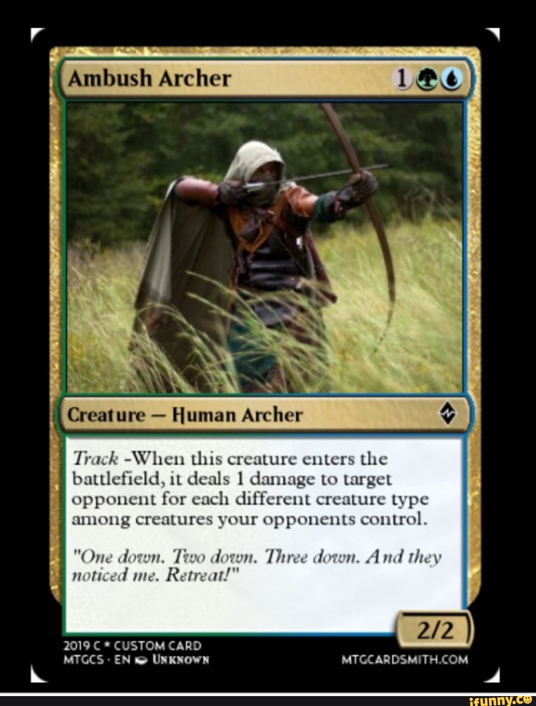 Ambush Archer Creature - Human Archer Track -When this creature enters ...