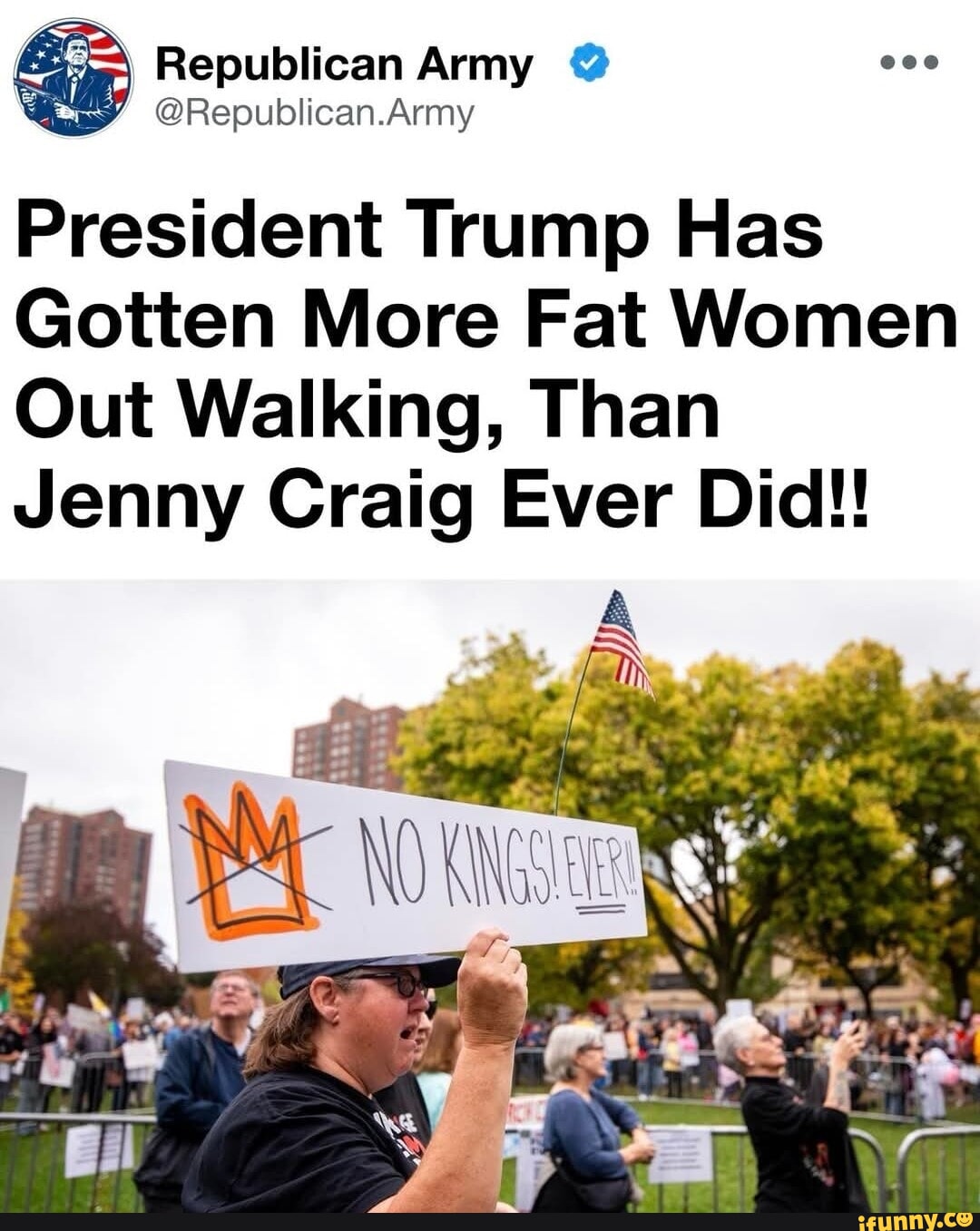 President Trump Has Gotten More Fat Women Out Walking, Than Jenny Craig ...