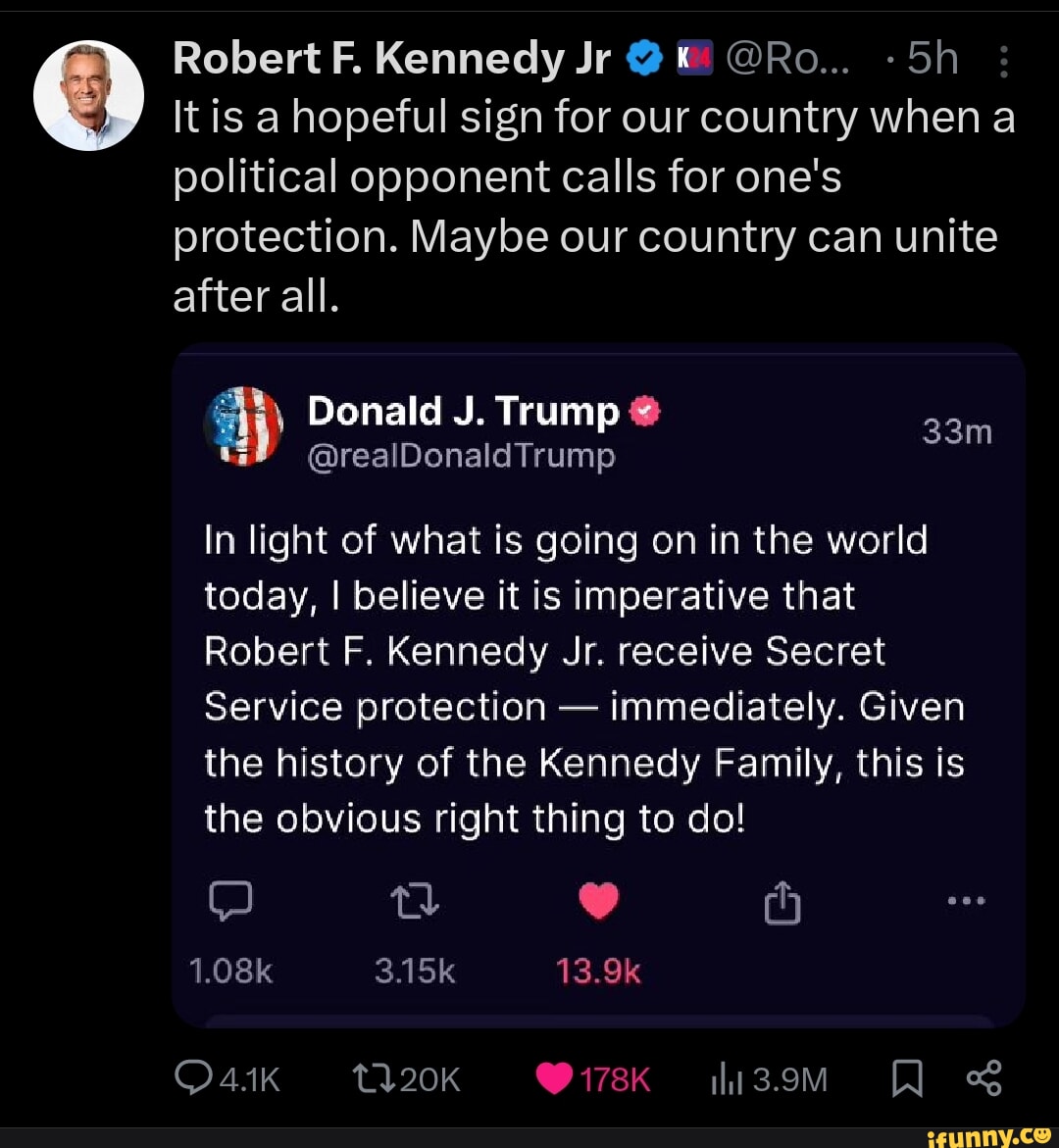 Robert F. Kennedy Jr @ @Ro... It is a hopeful sign for our country when ...