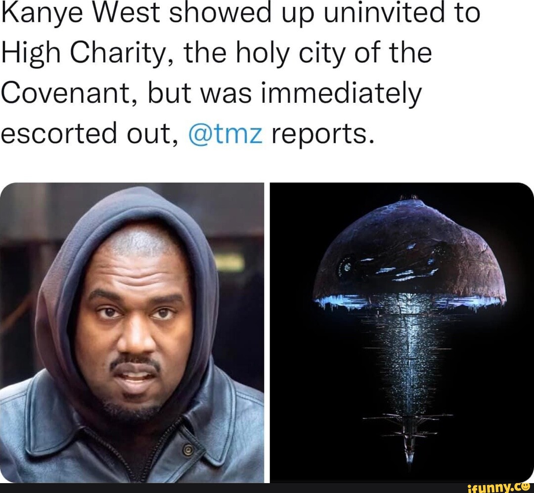 Anye West snowed up uninvited to High Charity, the holy city of the ...