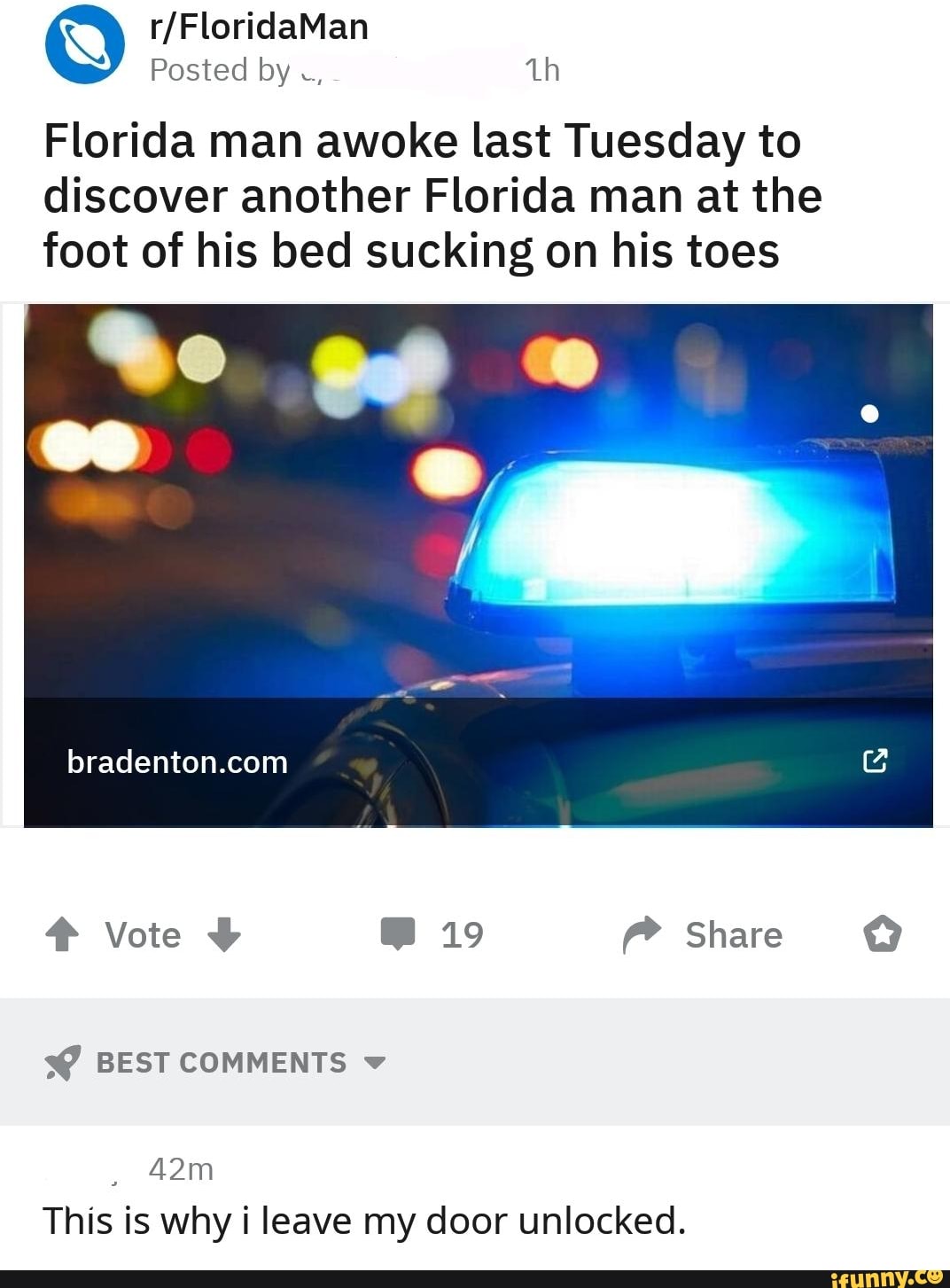 Posted by Florida man awoke last Tuesday to discover another Florida ...
