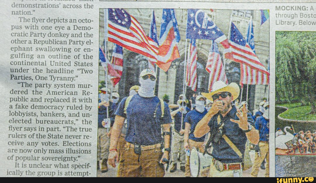 Demonstrations' across the nation." MECKING: I threugh Boste Below The ...