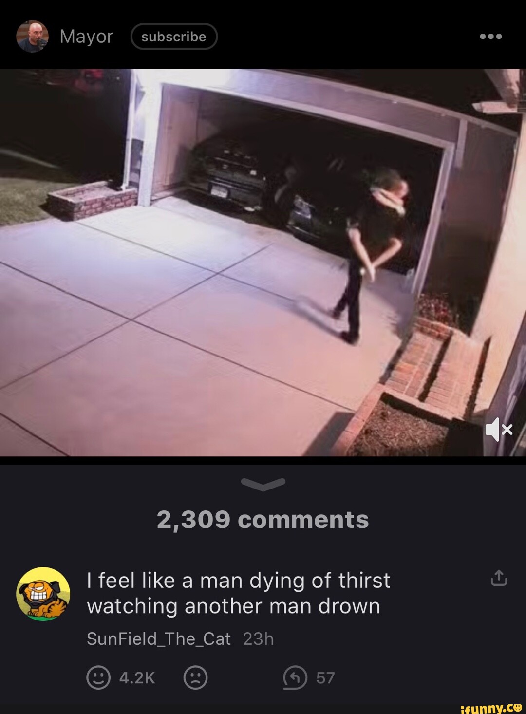 Mayor subscribe 2,309 comments I feel like a man dying of thirst ...
