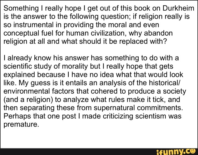 Durkheim memes. Best Collection of funny Durkheim pictures on iFunny