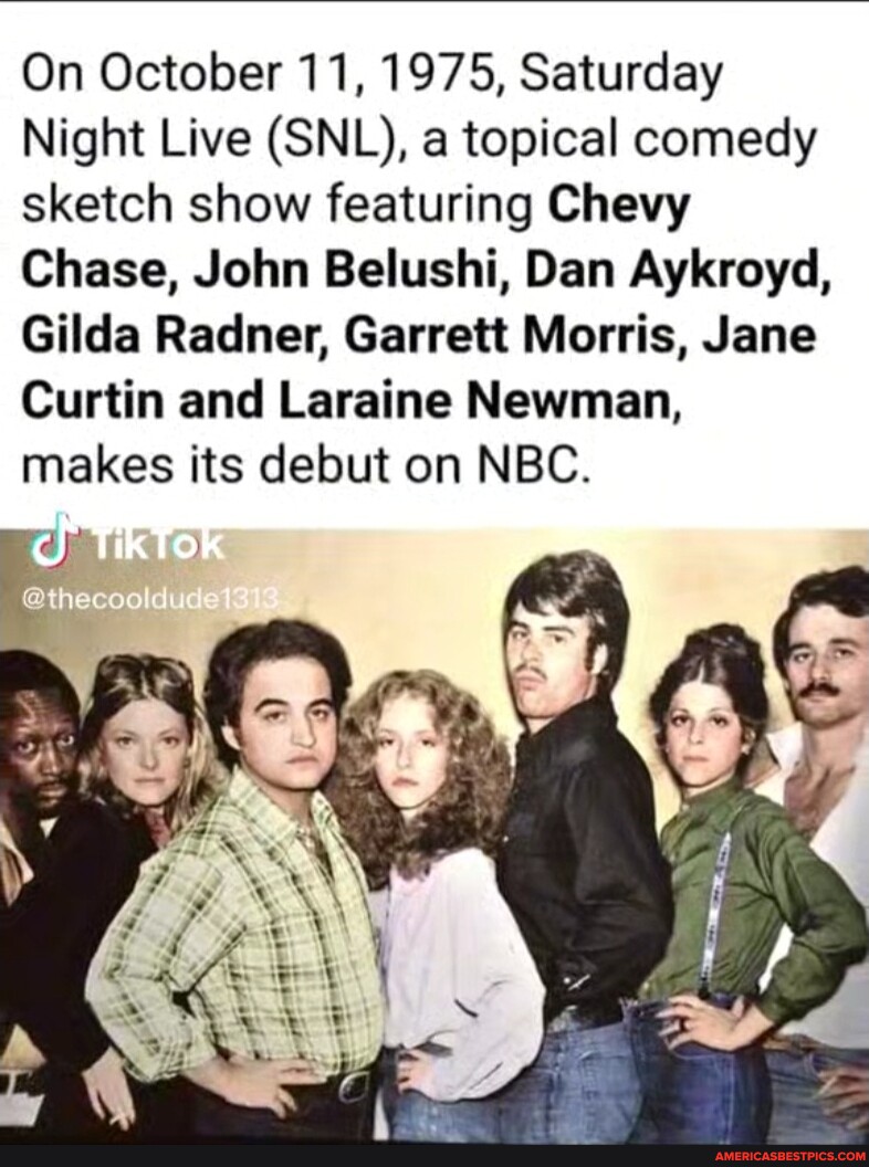 On October 11, 1975, Saturday Night Live (SNL), a topical comedy sketch ...