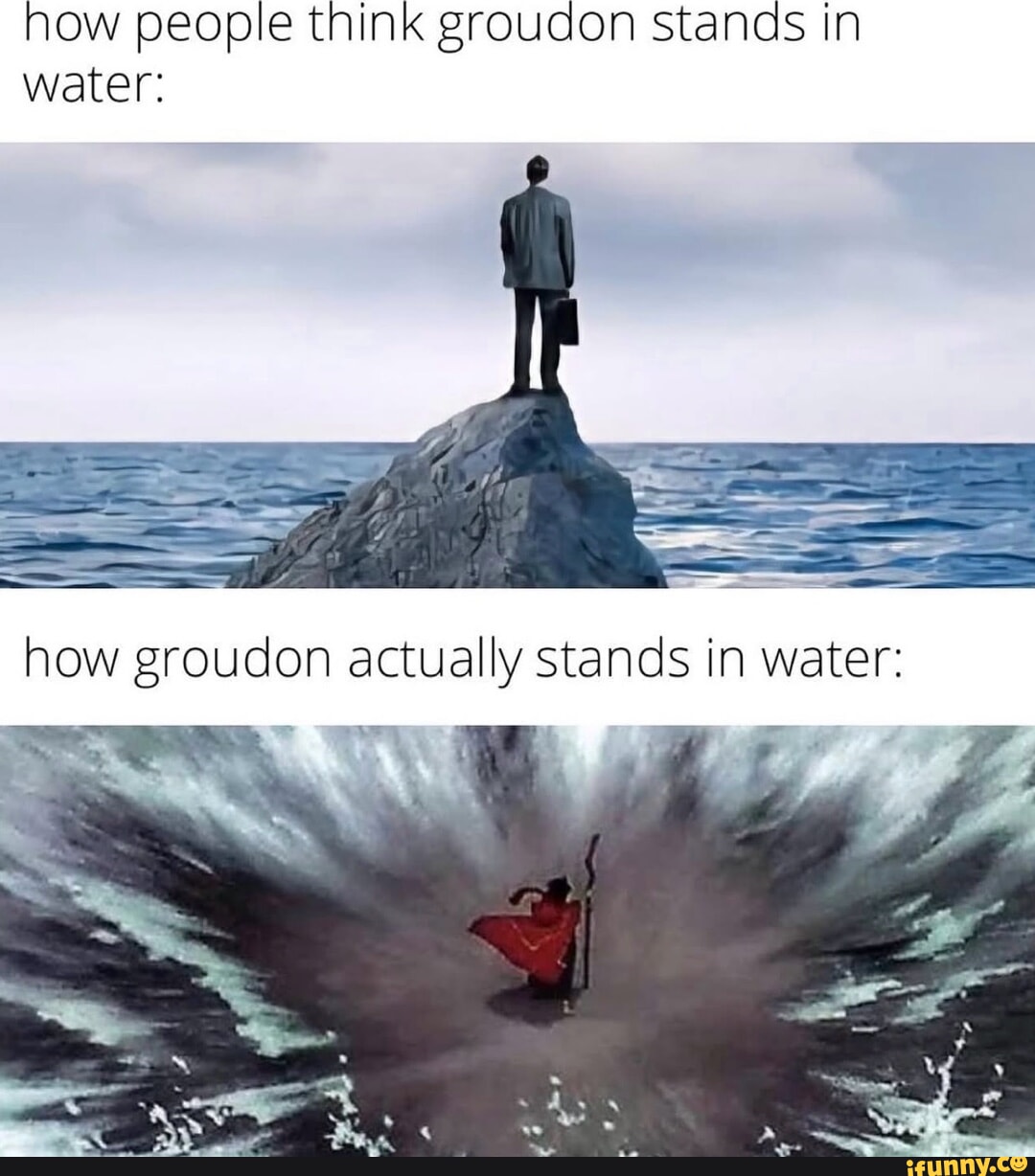 Ow people think groudon stands In water: how groudon actually stands in ...