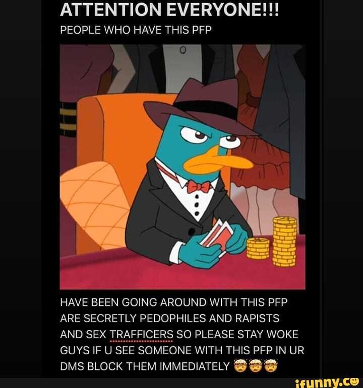 Attention Everyone People Who Have This Pfp Have Been Going Around With This Pfp Are Secretly